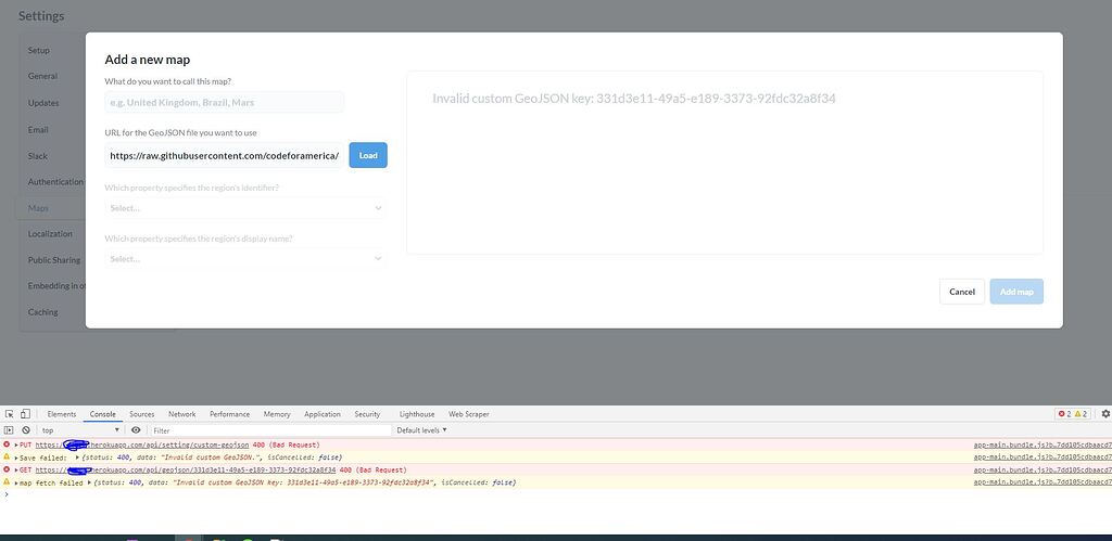 Custom Map not working - Get Help - Metabase Discussion