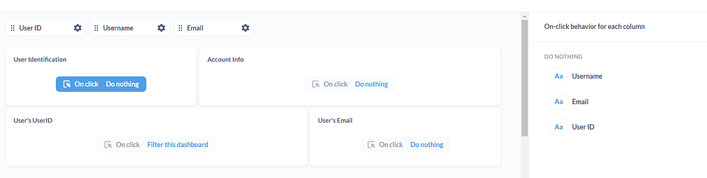 All dashboard filters not showing in on click behaviour - Get Help - Metabase Discussion