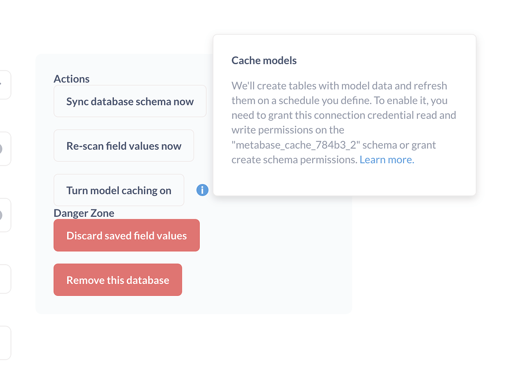 Model cache schema created but still not able to write - Get Help - Metabase Discussion