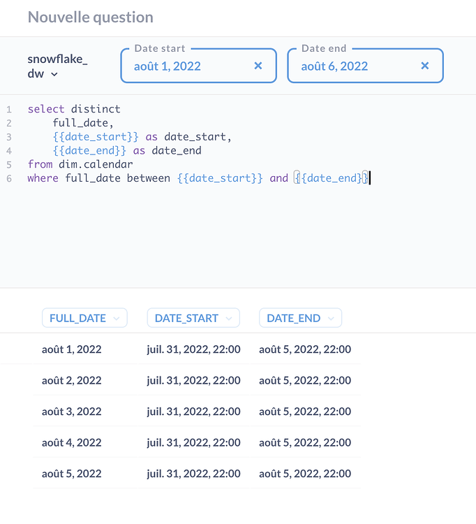 Choose Date trunc Start Day Get Help Metabase Discussion
