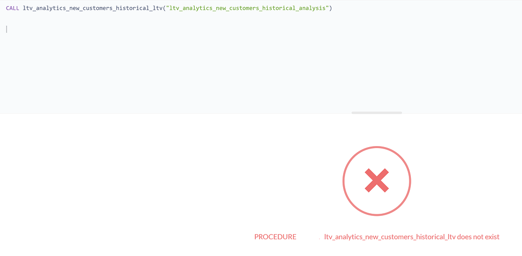 Getting An Error On Calling Stored Procedure Get Help Metabase Discussion