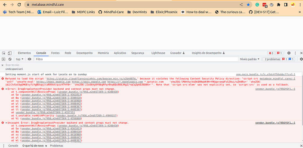 Metabase not loading after the login - Get Help - Metabase Discussion