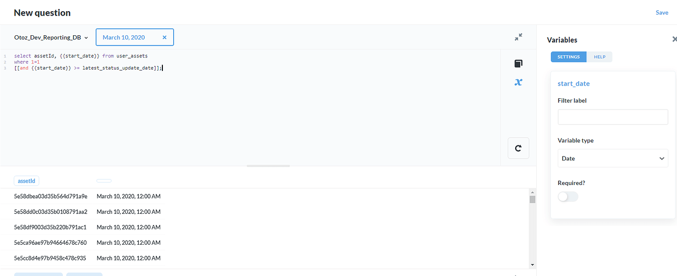 Optional Variable Get Help Metabase Discussion