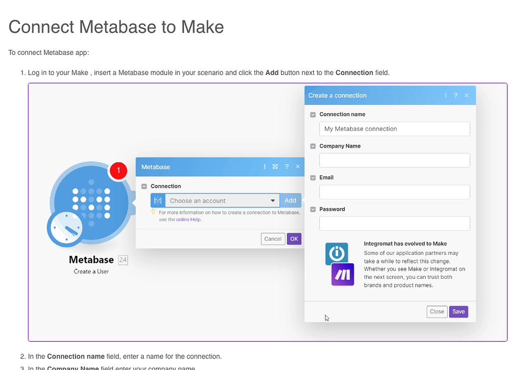 Connect with Make (former integromat) - Get Help - Metabase Discussion