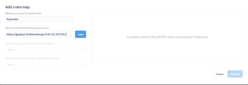 Invalid custom geojson - Get Help - Metabase Discussion Invalid custom geojson - Get Help - Metabase Discussion