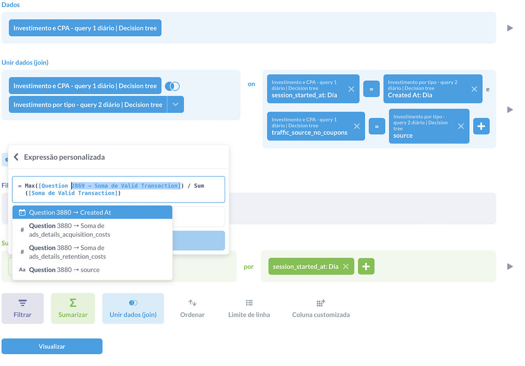 Metabase changing metrics names on joined questions - Bug reports - Metabase Discussion