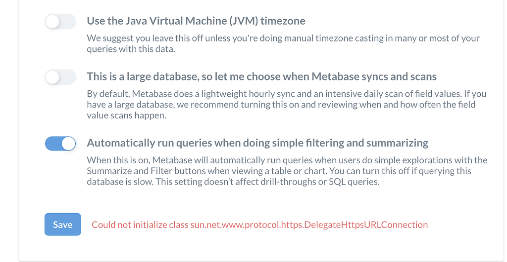 Metabase Bigquery Setup Error - Bug reports - Metabase Discussion