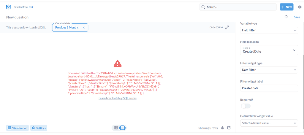 Native Query Variable Date Field Filter For Mongodb Query Get Help Metabase Discussion