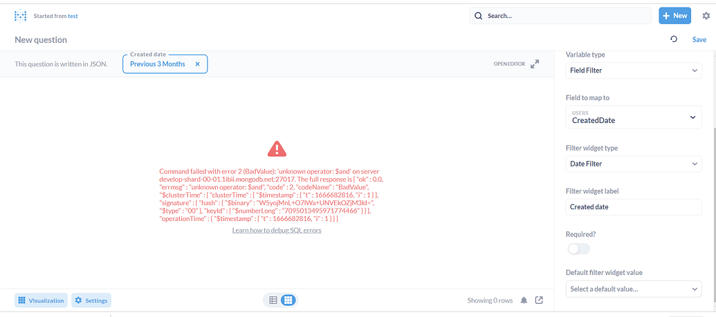 Native Query Variable Date Field Filter For Mongodb Query Get Help Metabase Discussion