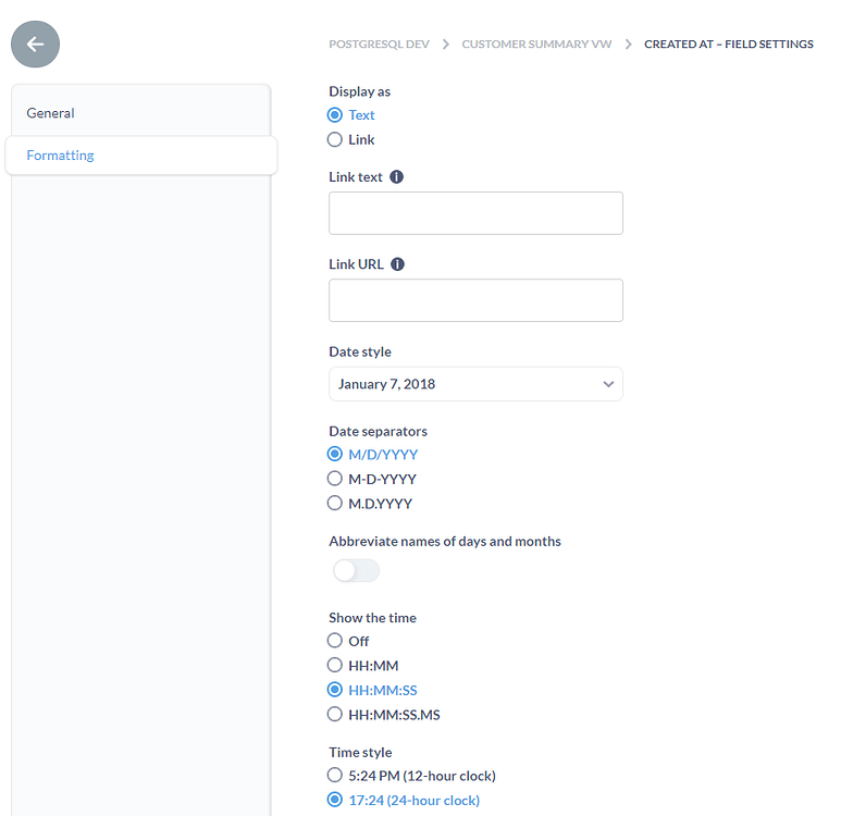 Change Default Datetime Format In Table Output Get Help Metabase