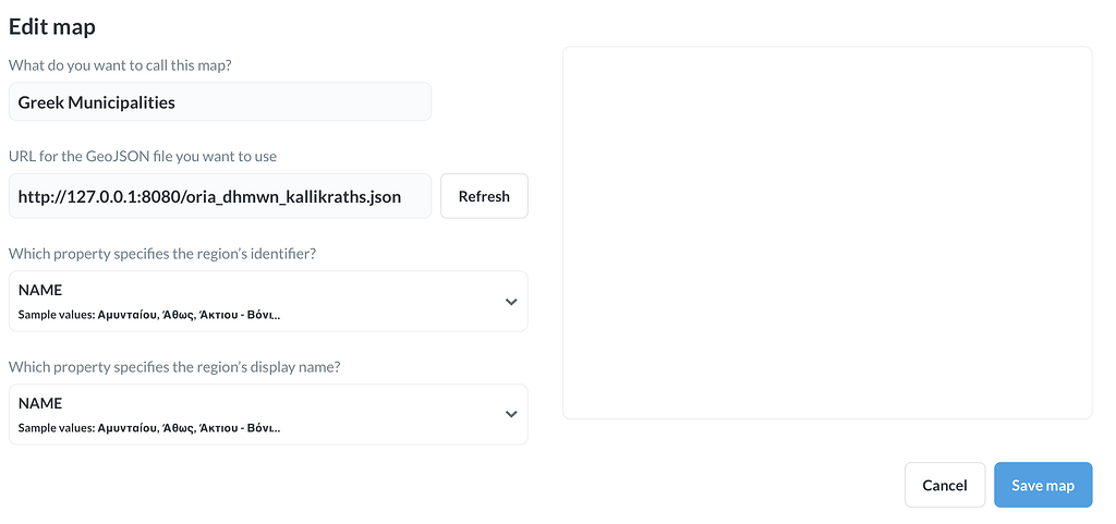 Custom Map (geoJSON) does not appear - Bug reports - Metabase Discussion