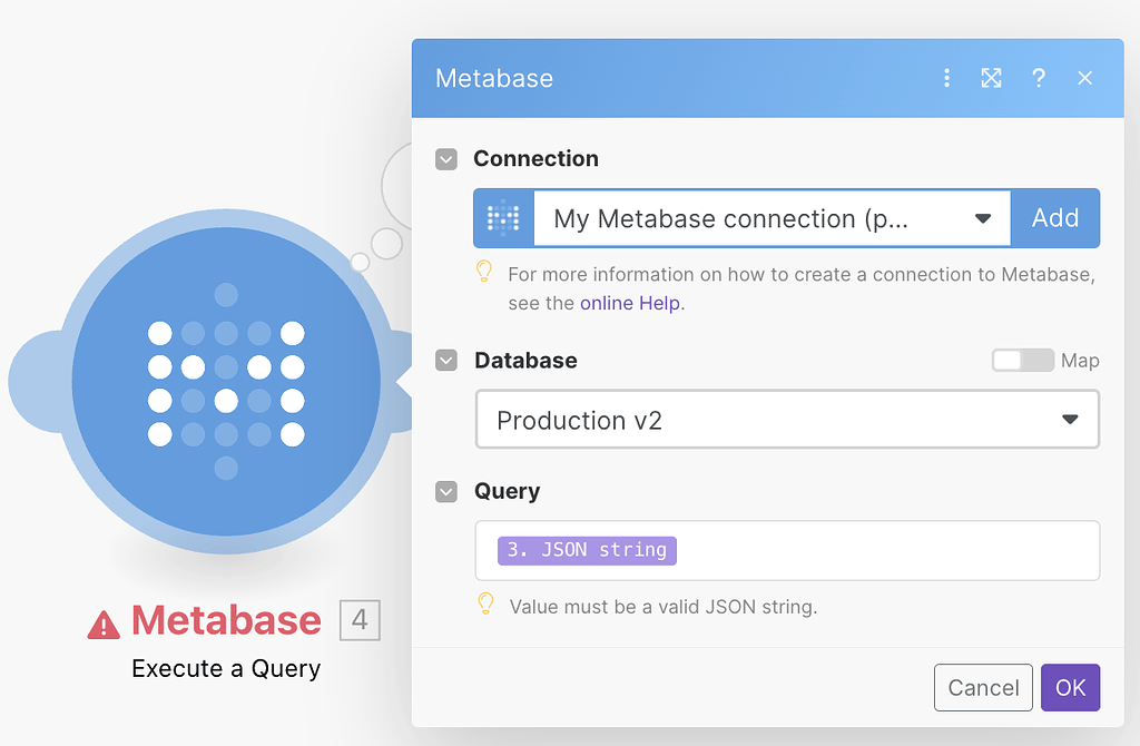 Make (former integromat) - Metabase Discussion
