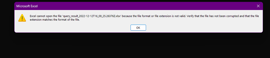 Unable to Open Downloaded .xlsx file - Get Help - Metabase Discussion