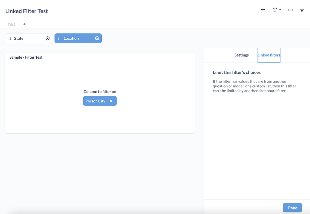 Filter Linking Toogle not appearing - Get Help - Metabase Discussion