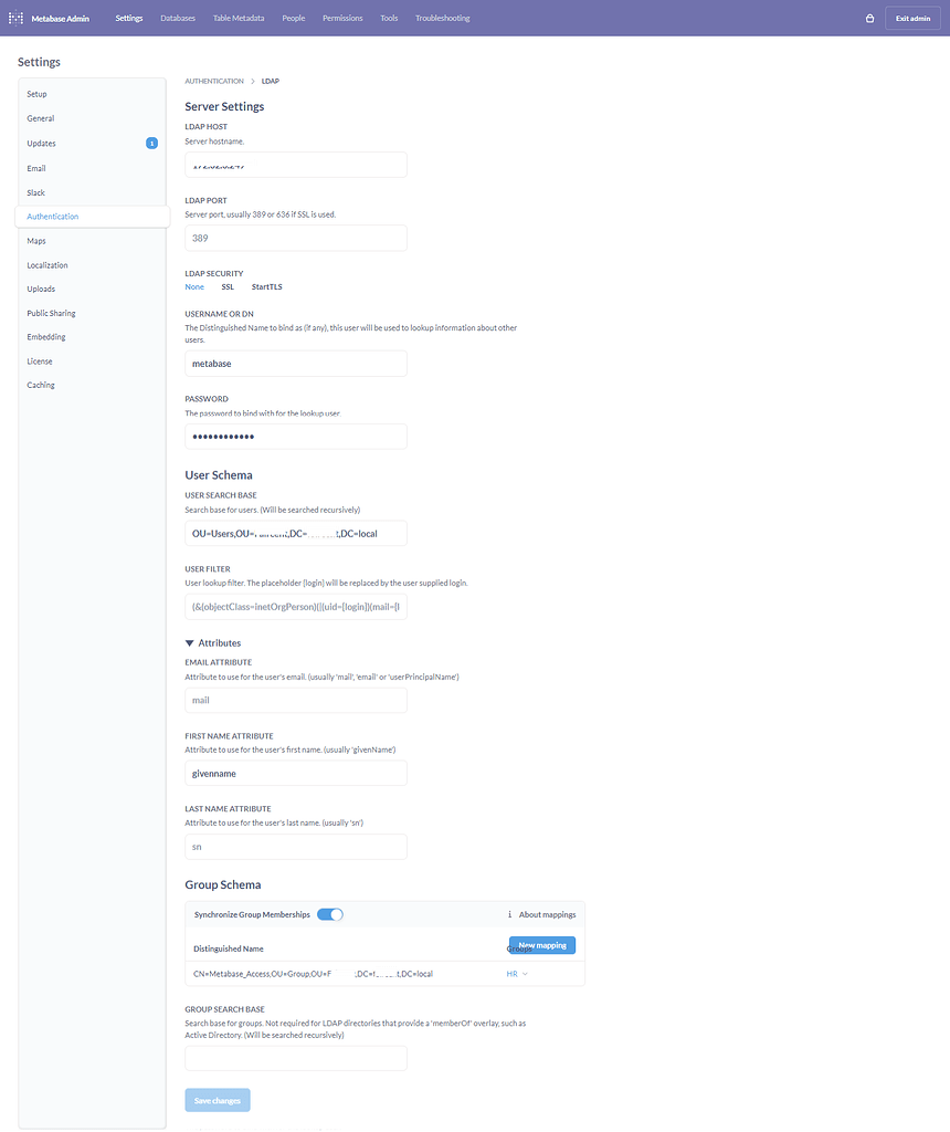 Metabase LDAP integration Issue - Get Help - Metabase Discussion