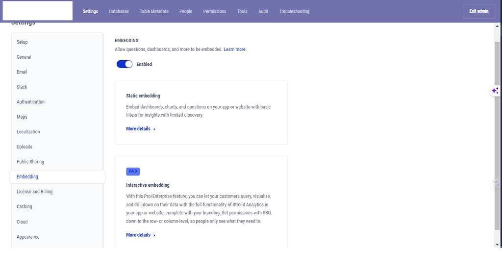 Static or interactive embedding - Get Help - Metabase Discussion Static or interactive embedding - Get Help - Metabase Discussion