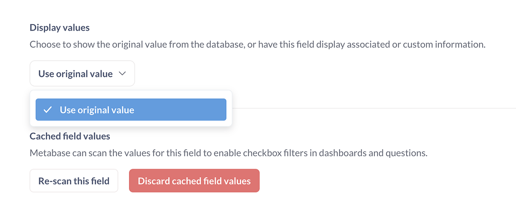 Can't update custom values of a field anymore - Get Help - Metabase Discussion