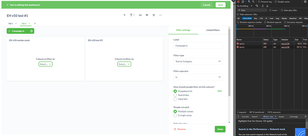 Add dashboard filter on different tabs - Bug reports - Metabase Discussion