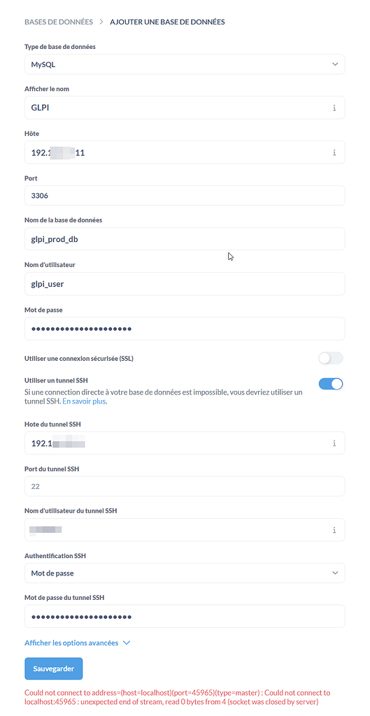 GLPI - Metabase -SSH base acess - Get Help - Metabase Discussion