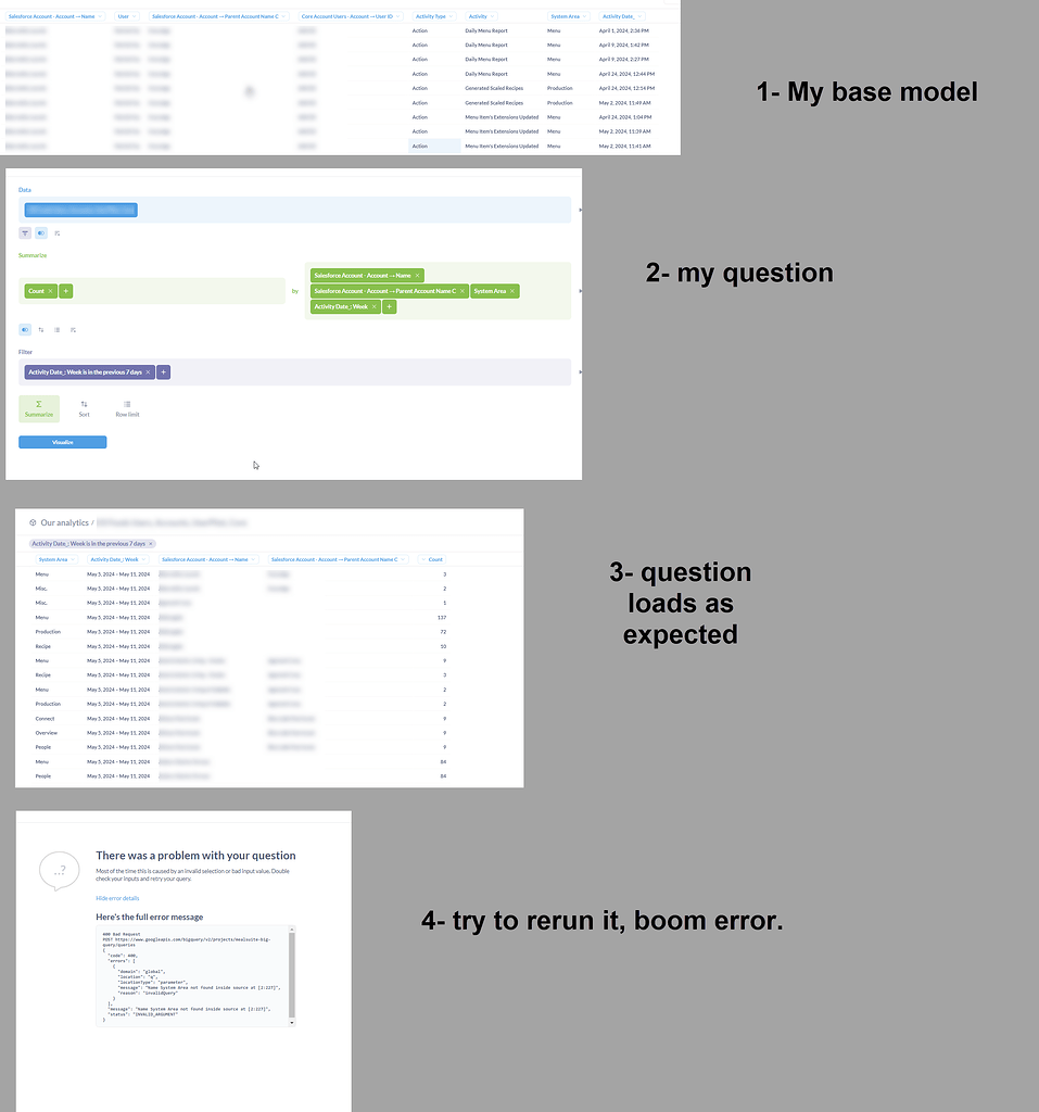 Question loading with and without error inconsistently - Get Help - Metabase Discussion