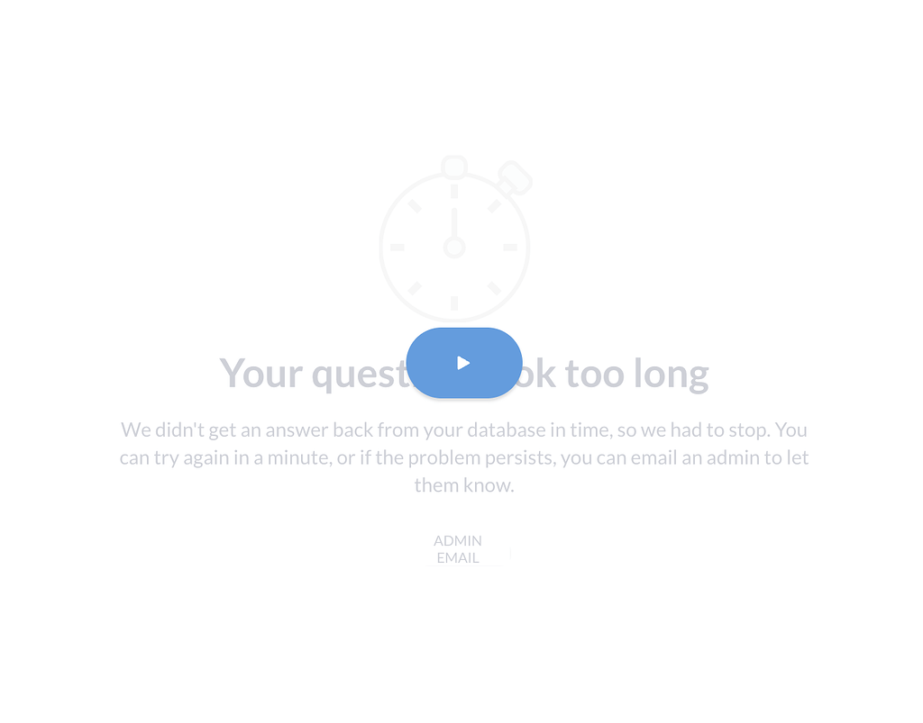 Timeout issue: Your question took too long - Get Help - Metabase Discussion Timeout issue: Your question took too long - Get Help - Metabase Discussion
