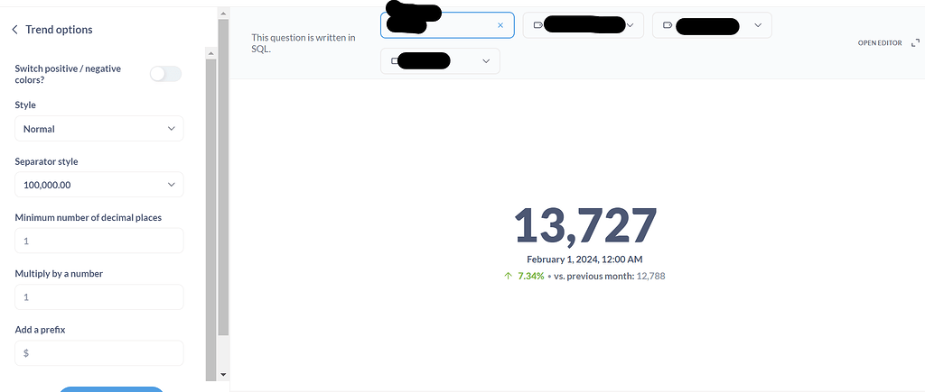 Trend Chart now showing date with no option to remove - Get Help - Metabase Discussion