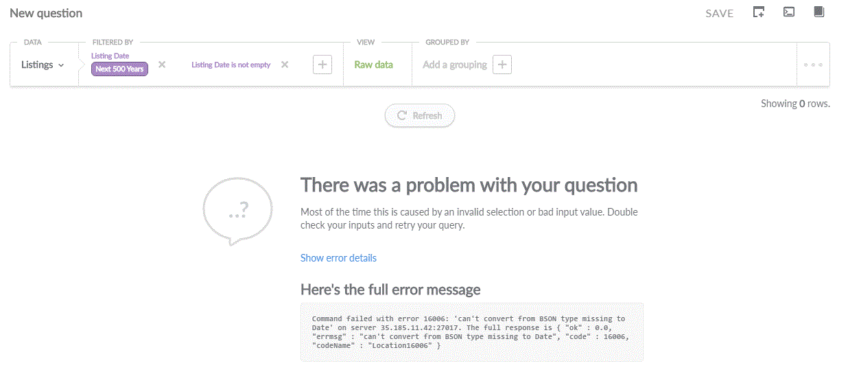 Trouble Filtering On Missing Dates Mongodb Metabase Discussion