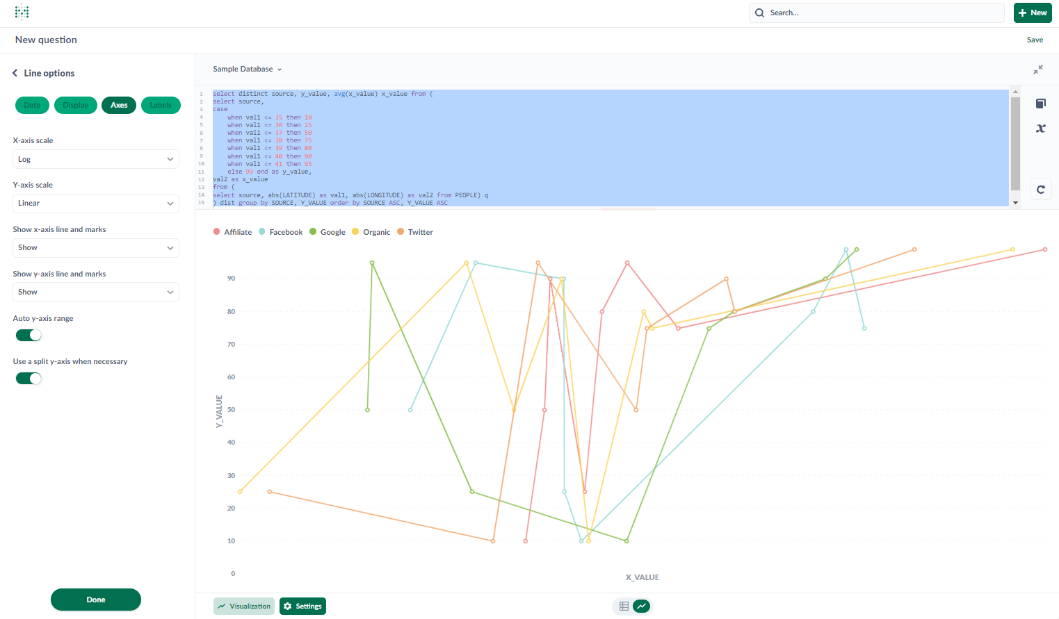 X Axis Values Not Showing On Line Chart When Scale Is Log Bug Reports