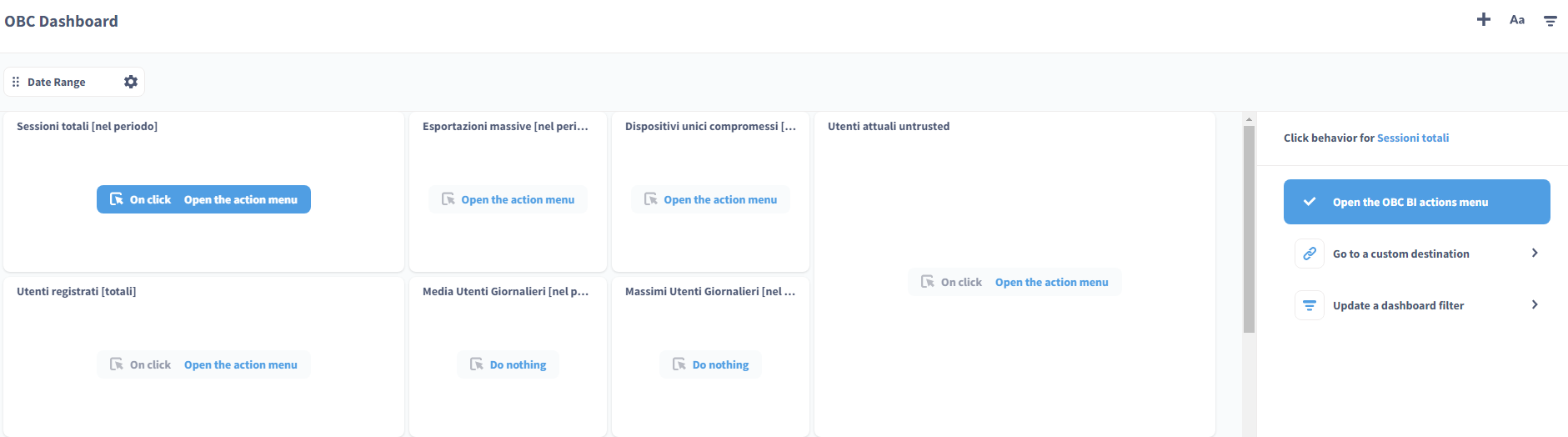 "Do nothing" on click behaviour - Get Help - Metabase Discussion