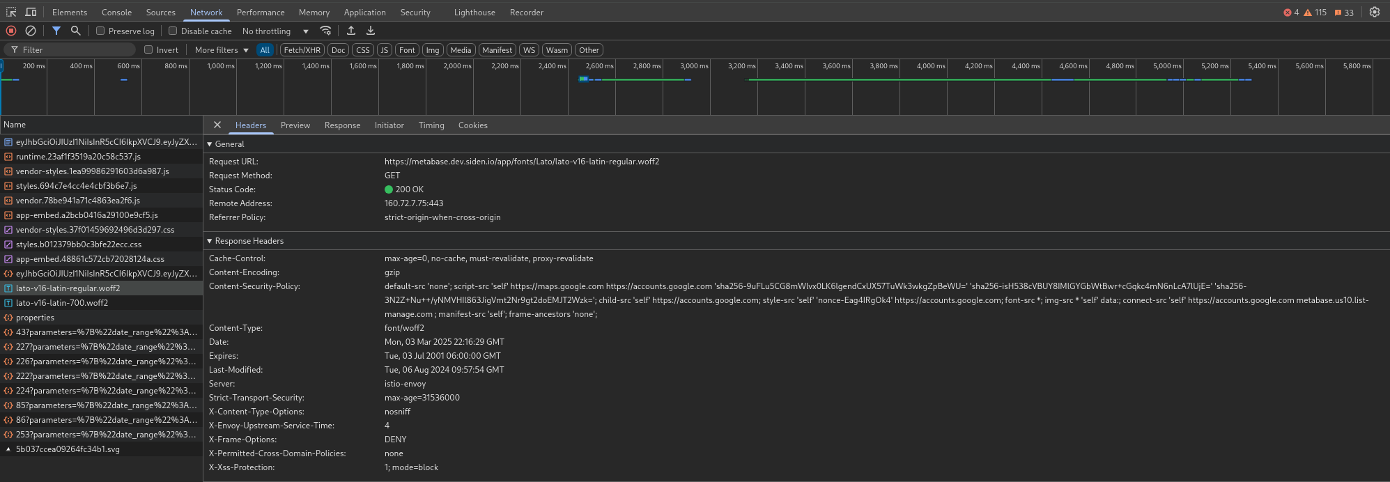 HTTP Caching for javascript - Bug reports - Metabase Discussion