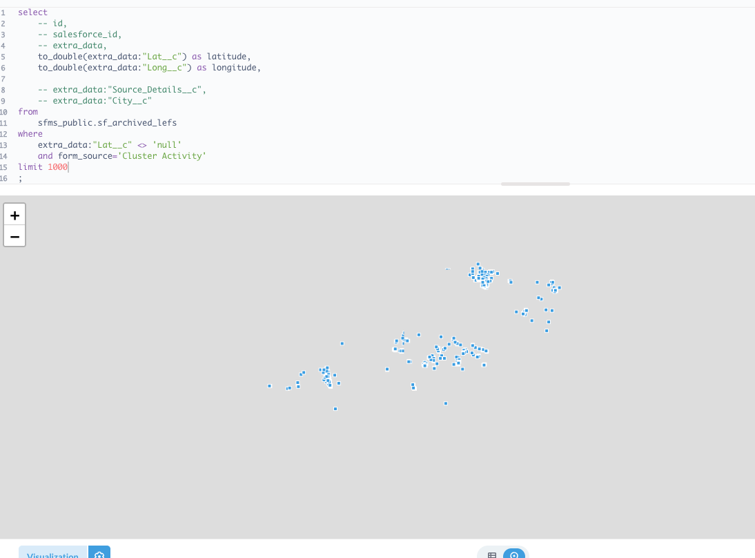 Pin Map with grey background instead of the map - Get Help - Metabase Discussion