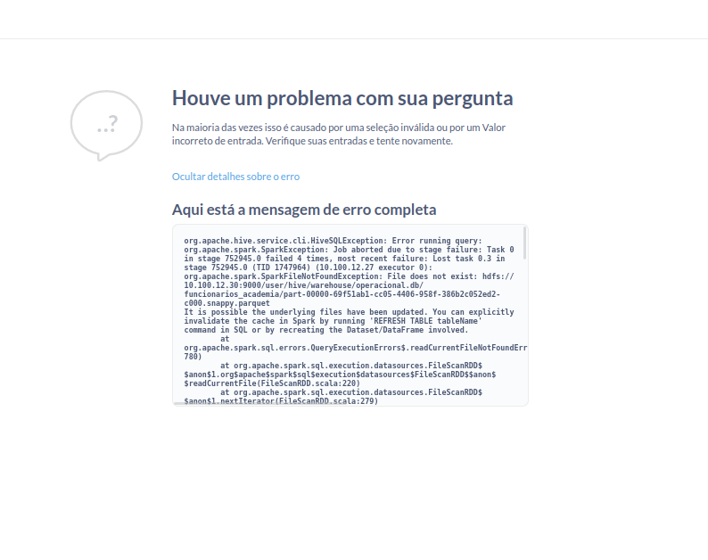 File Does Not Exist In Sparksql Connection Get Help Metabase Discussion