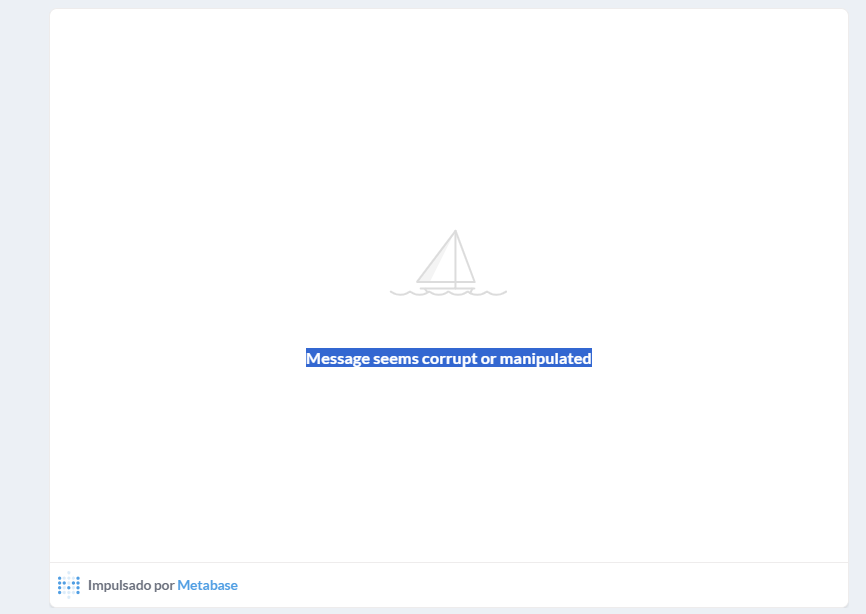 Embedding and preview errors - Get Help - Metabase Discussion