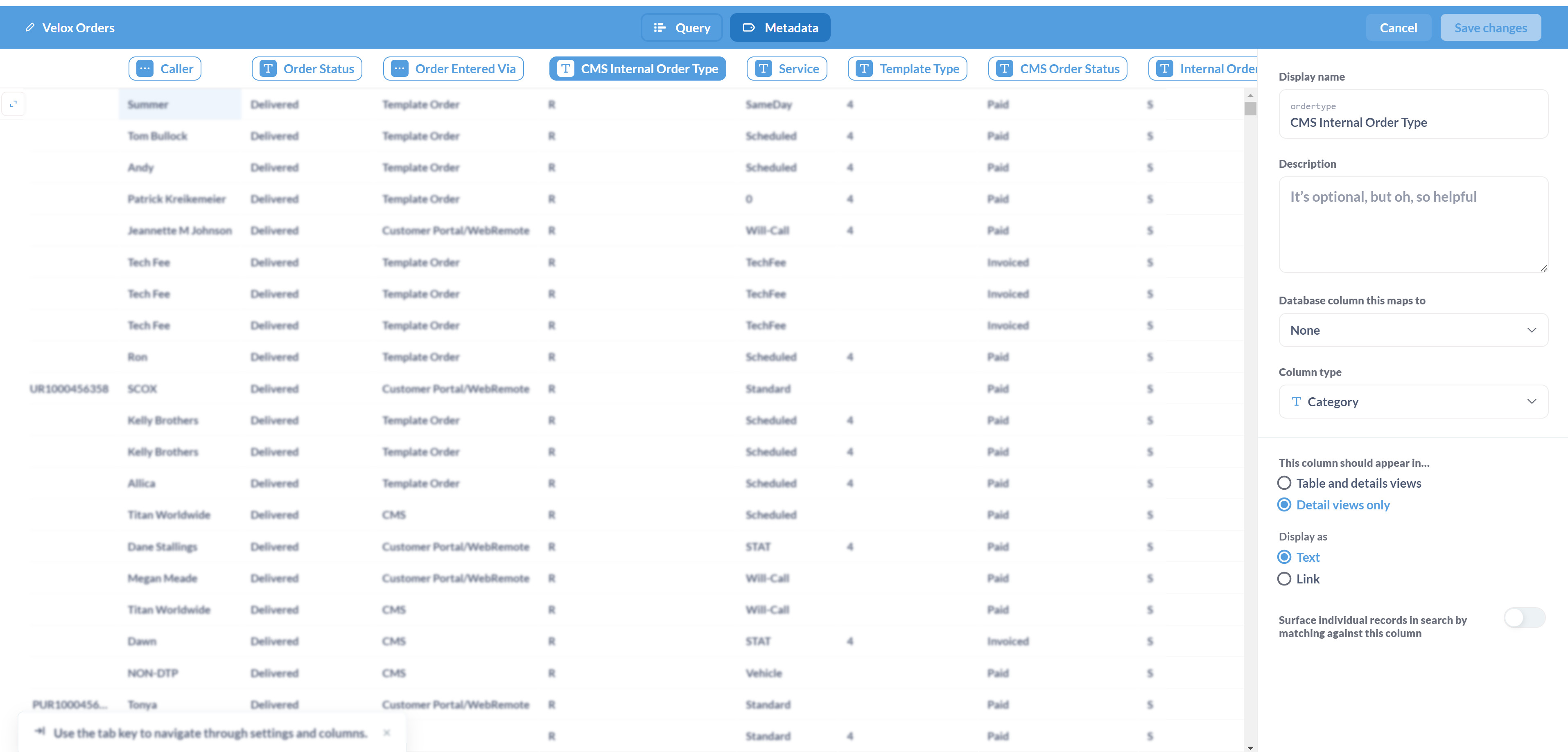 Ability To Copy Model Metadata Across Databases With Identical Tables And Columns Get Help