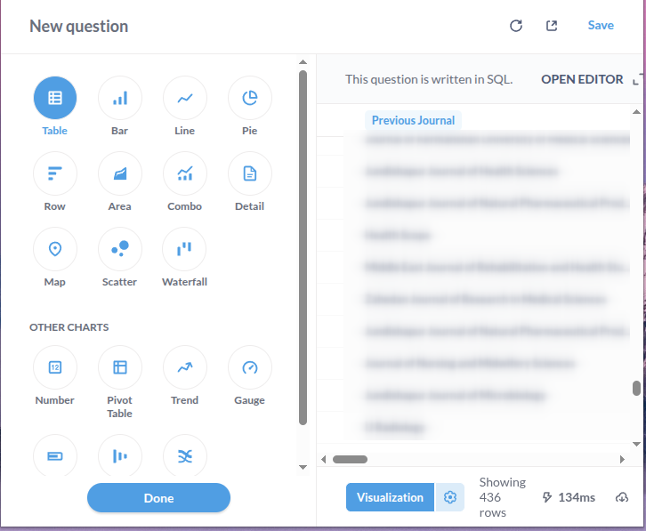 Pagination missing in embedded questions after upgrade to v0.56.4 - Get Help - Metabase Discussion