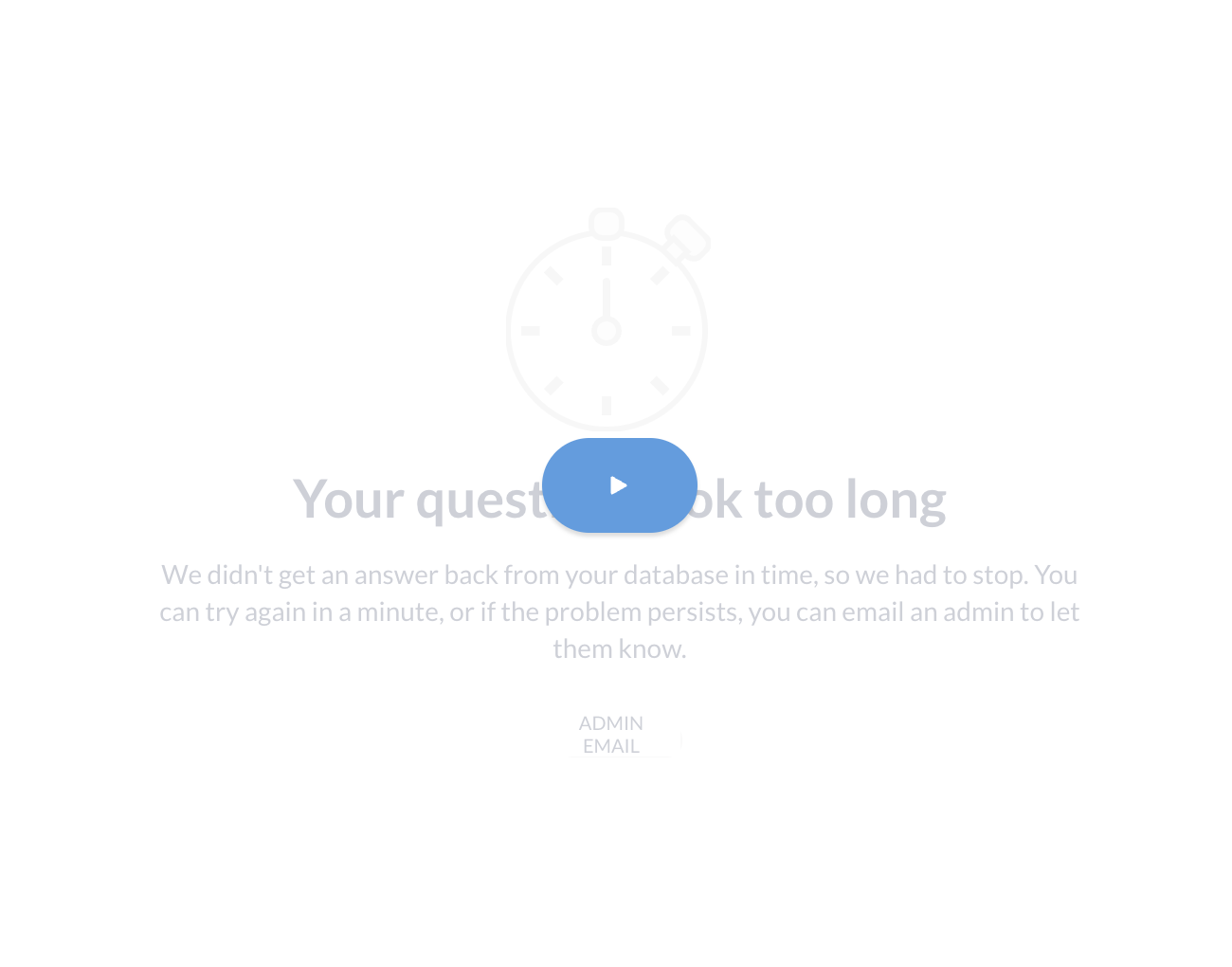 Timeout issue: Your question took too long - Get Help - Metabase Discussion
