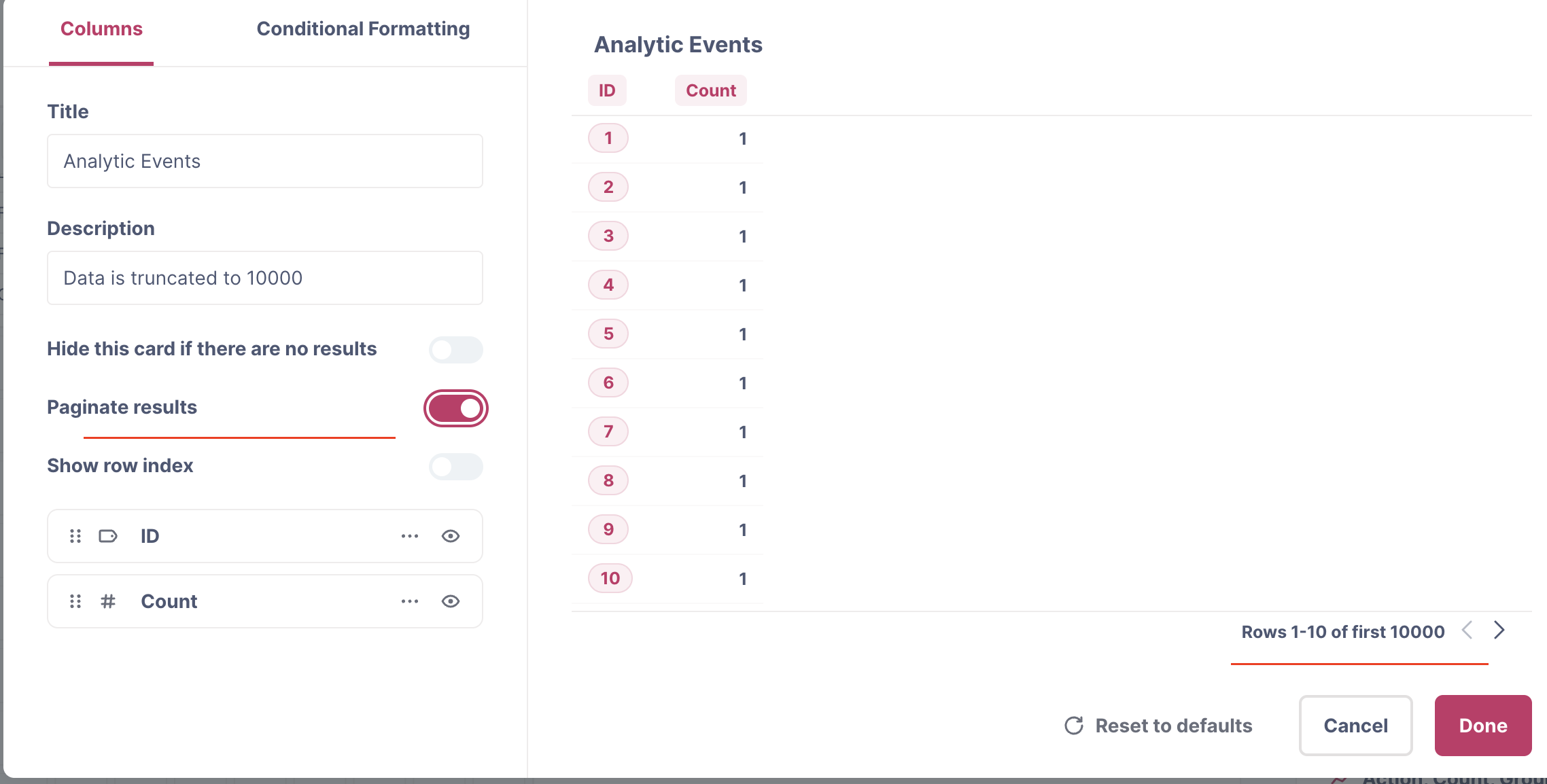 Pagination missing in embedded questions after upgrade to v0.56.4 - Get Help - Metabase Discussion